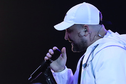 Russian rapper Basta gives drive-in concert at Luzhniki Sports C